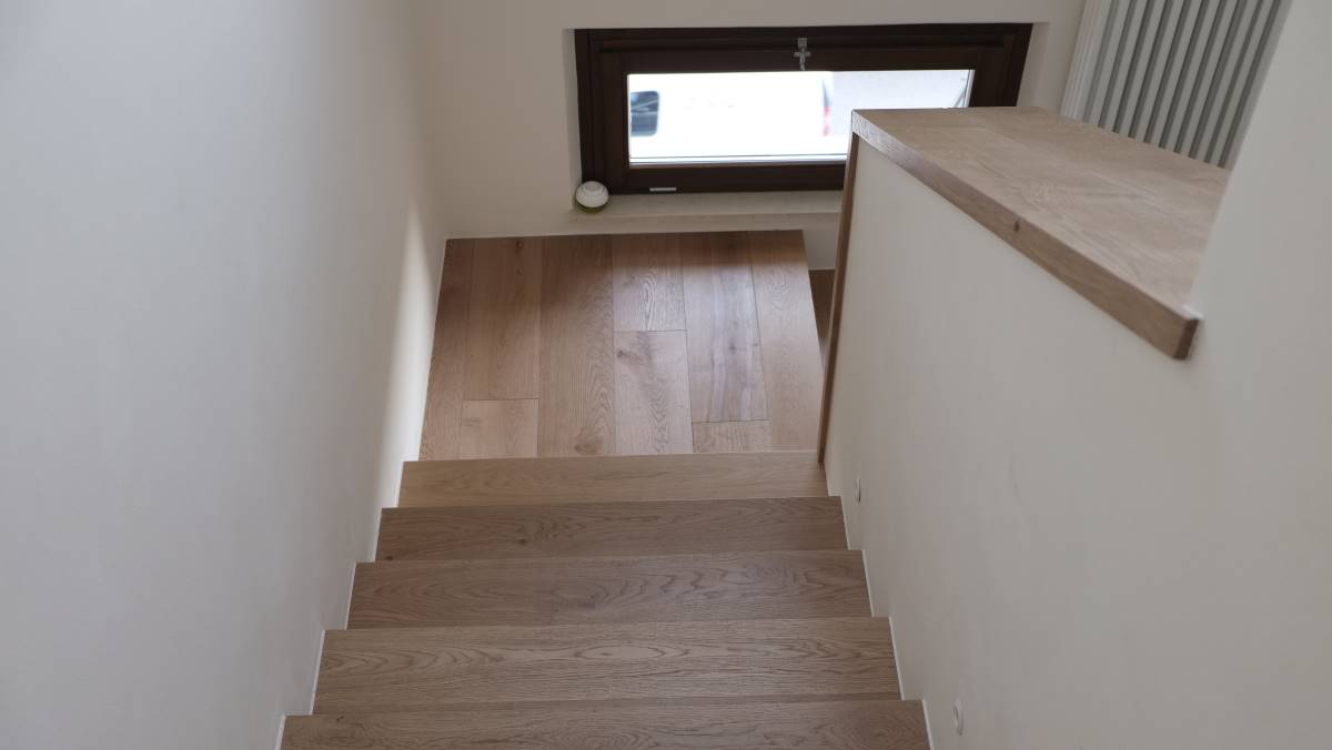 coperture di scale e gradini su misura in parquet