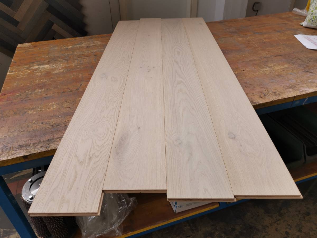 Parquet in rovere sbiancato naturale